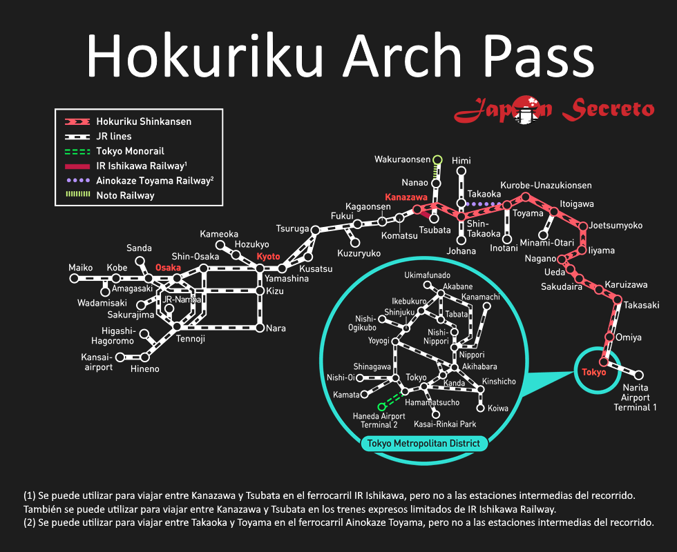 Hokuriku Arch Pass: de Tokio a Kioto por los Alpes Japoneses | Japón ...